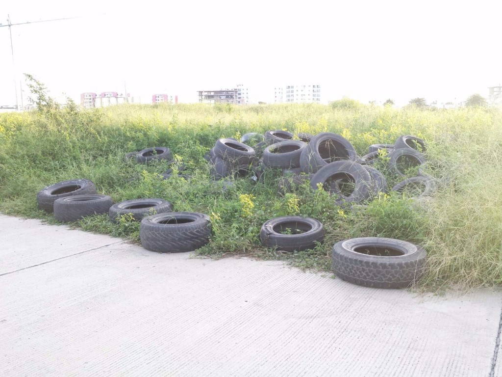 Lo que faltaba: Lotes enmontados ahora son botaderos de llantas ...