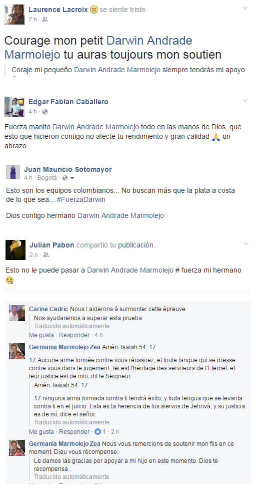 El contundente apoyo de los monterianos a Darwin Andrade, tras ...