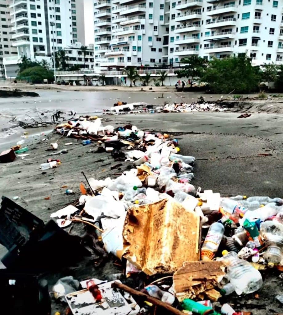 Contaminación en las playas de Santa Marta: con primer aguacero ...