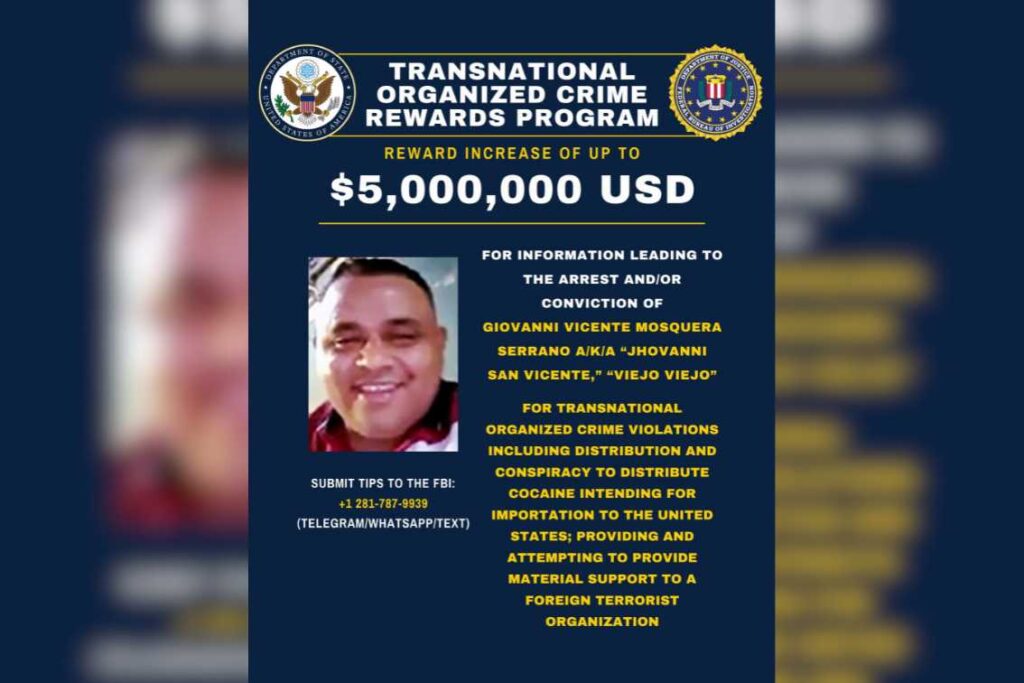 Estados Unidos aumenta recompensa a $5 millones por presunto líder del ...